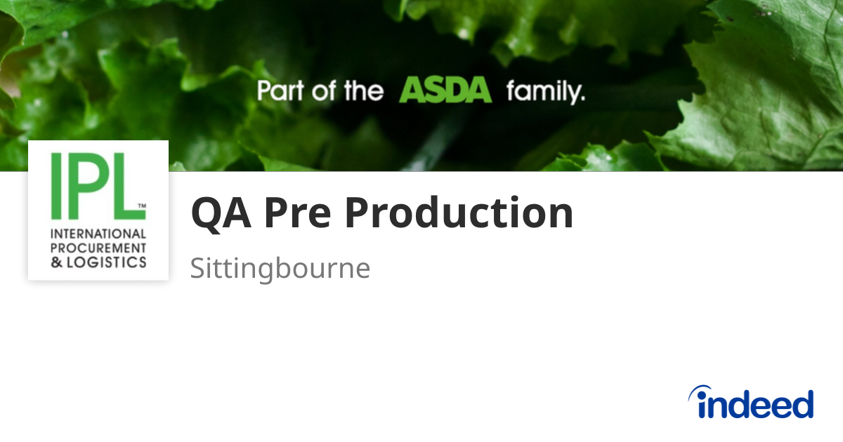 QA Pre Production - Sittingbourne ME9 7TT - Indeed.com