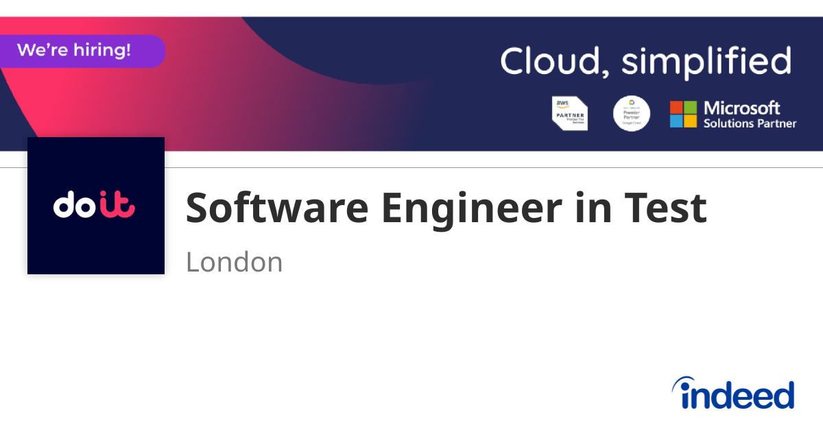 Software Engineer in Test - London - Indeed.com