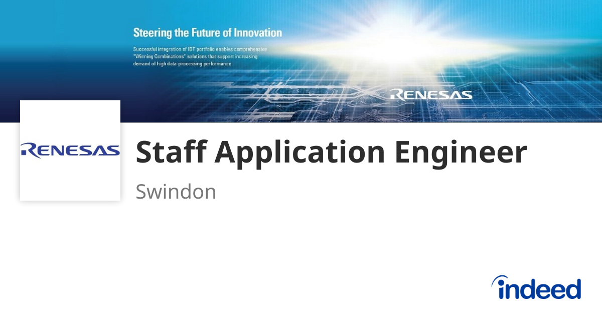 Staff Application Engineer - Swindon - Indeed.com