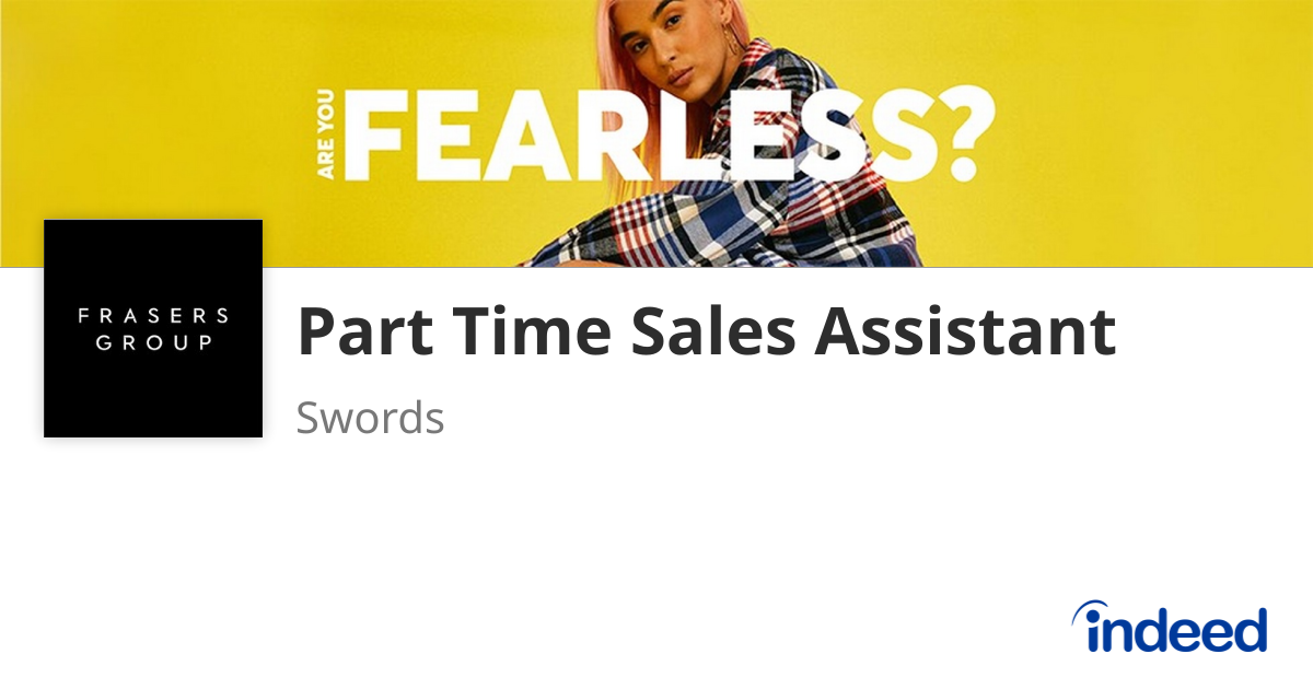 Part Time Sales Assistant - Swords, County Dublin - Indeed.com