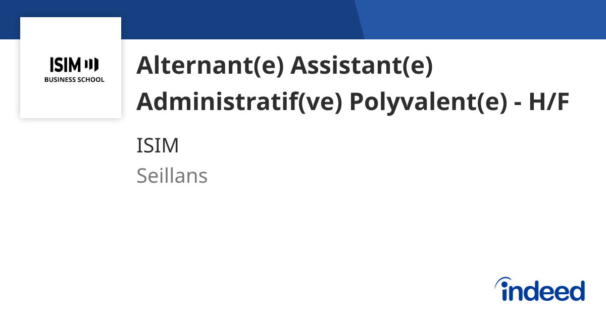 Alternant(e) Assistant(e) Administratif(ve) Polyvalent(e) - H/F - 83440 ...