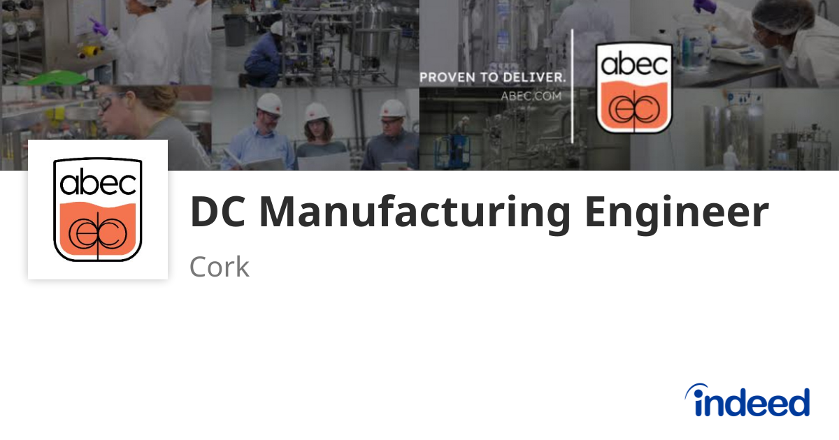 DC Manufacturing Engineer - Fermoy, County Cork - Indeed.com