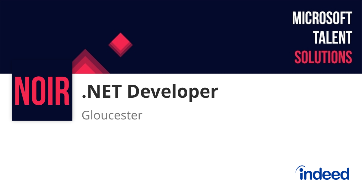 .NET Developer - Gloucester GL1 1AH - Indeed.com