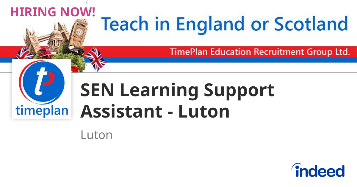 SEN Learning Support Assistant - Luton - Luton - Indeed.com