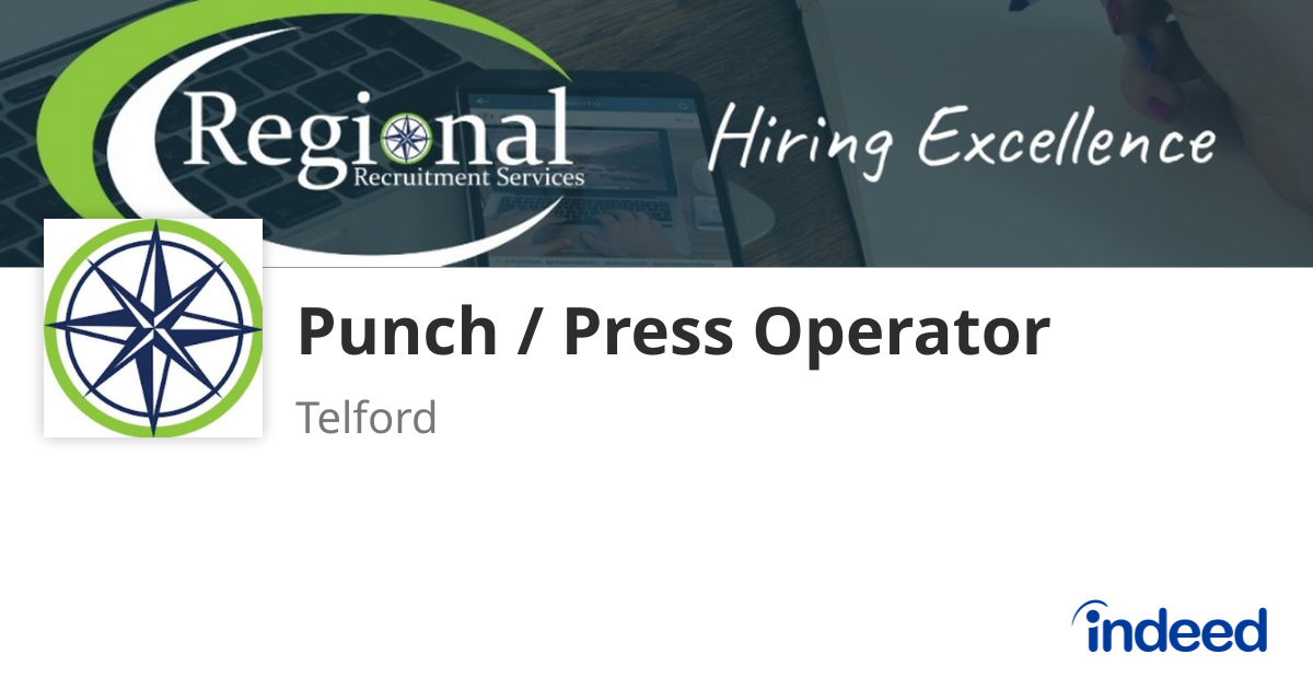 Punch / Press Operator - Telford - Indeed.com