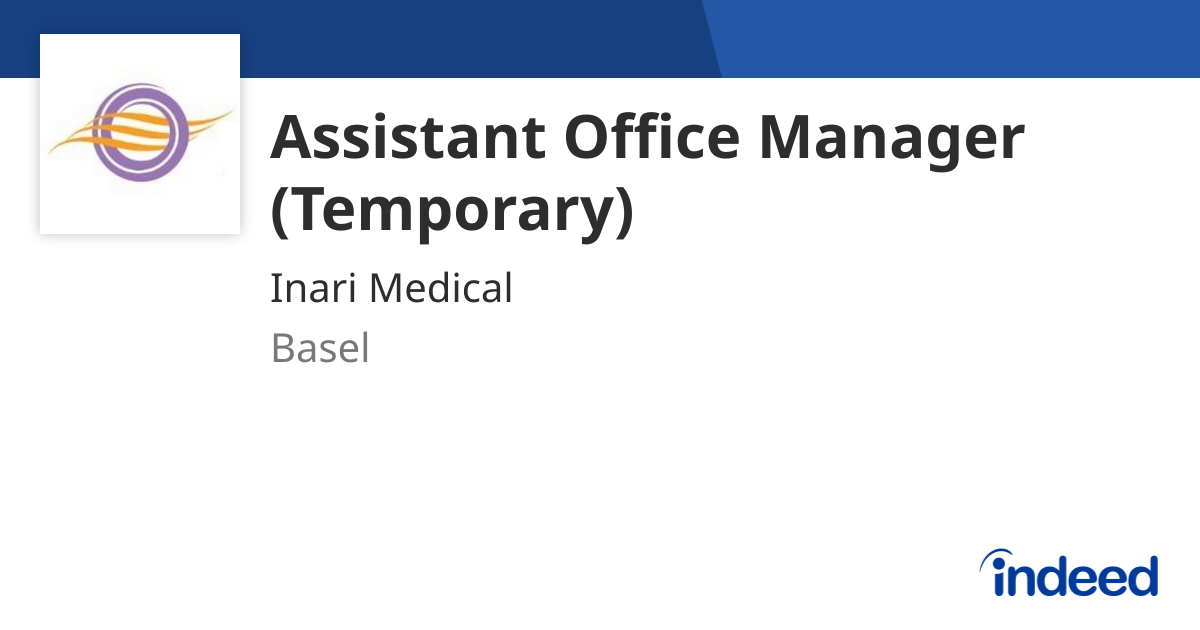 Assistant Office Manager - Basel, BS - Indeed.com