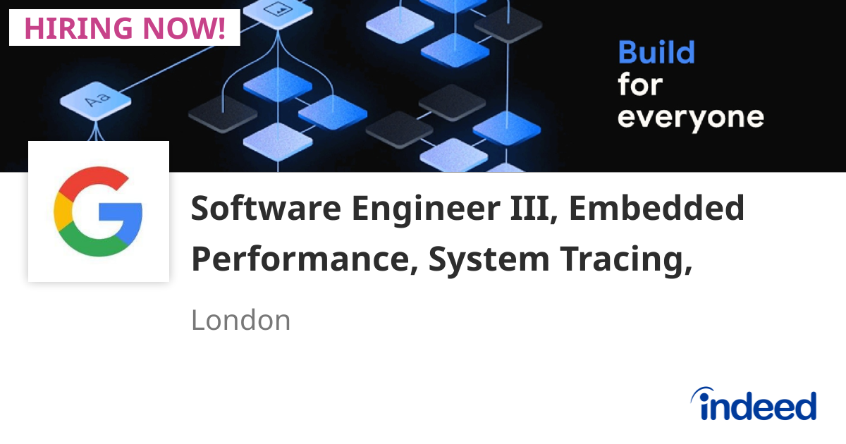 Software Engineer III, Embedded Performance, System Tracing, Profiling ...