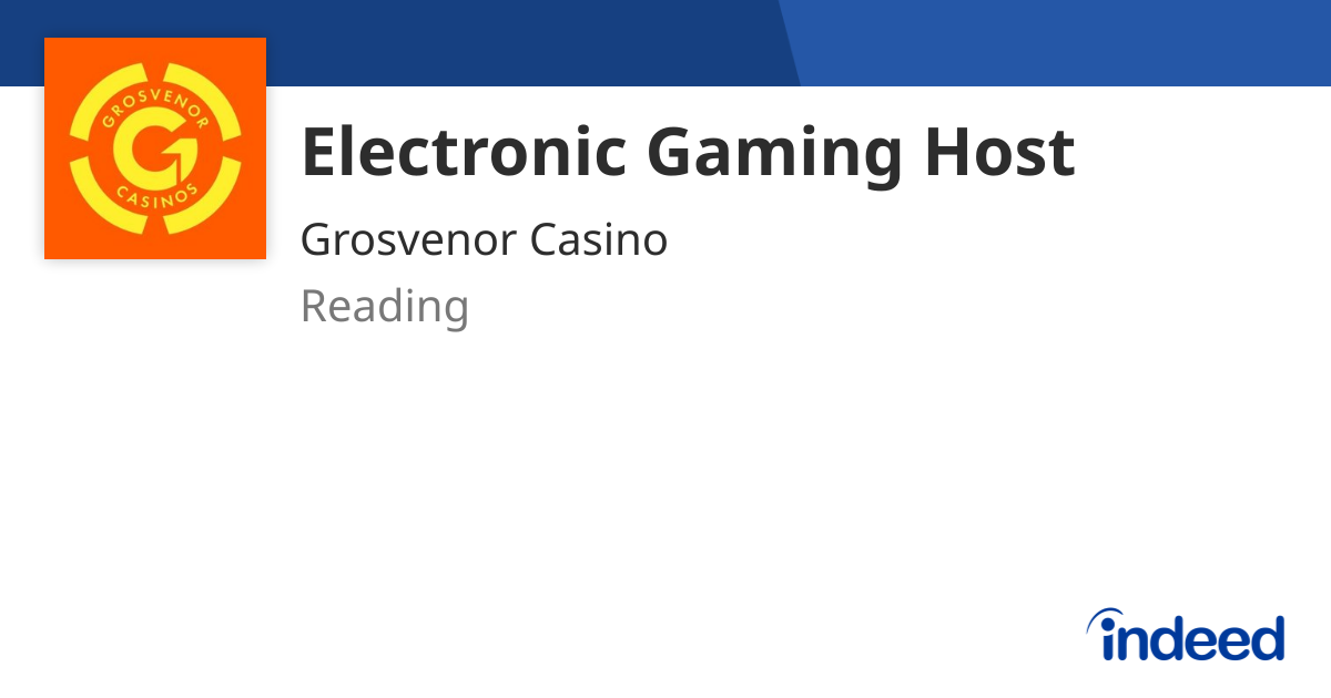 Electronic Gaming Host - Reading RG2 0SN - Indeed.com