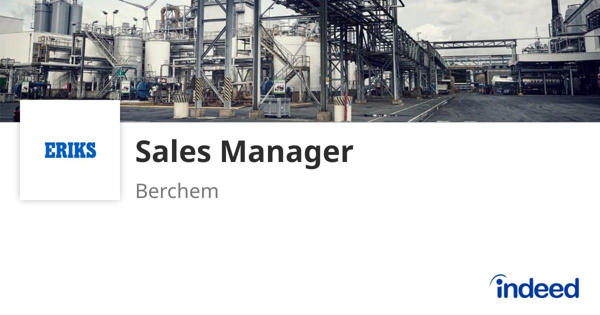 Sales Manager - Berchem - Indeed.com