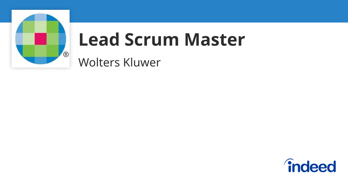 Lead Scrum Master - Pune, Maharashtra - Indeed.com
