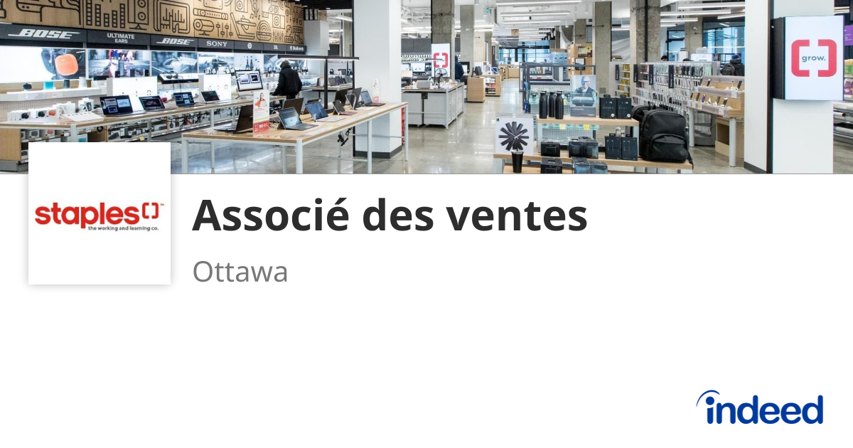 Associé des ventes - Ottawa, ON - Indeed.com