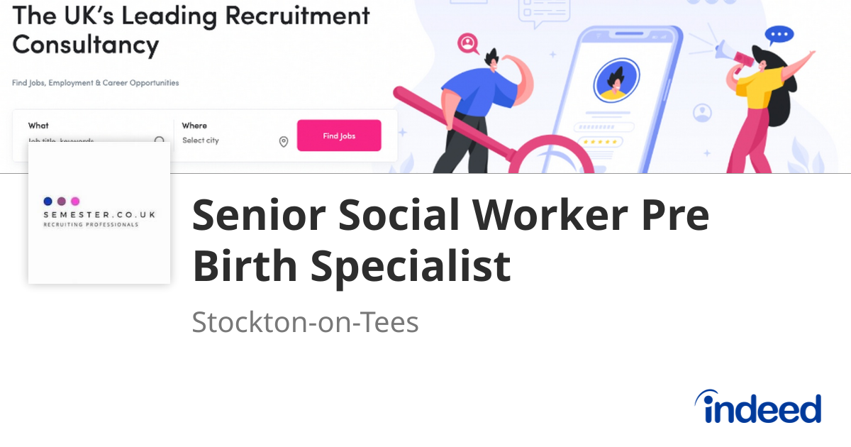 Senior Social Worker Pre Birth Specialist - Stockton-on-Tees - Indeed.com