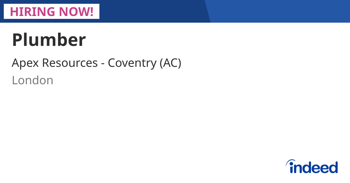 Plumber - London - Indeed.com