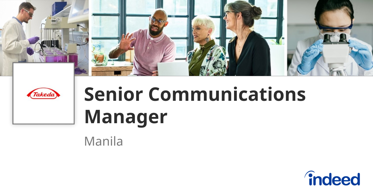 Senior Communications Manager - Manila - Indeed.com