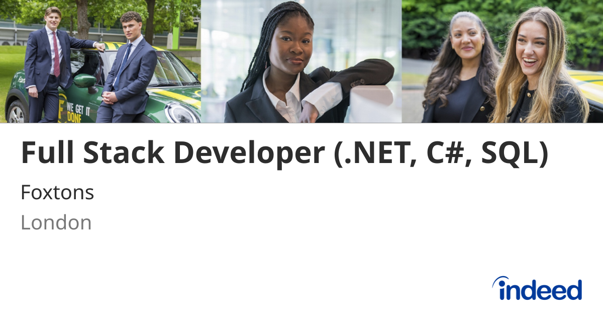 Full Stack Developer (.NET, C#, SQL) - London W4 5BE - Indeed.com