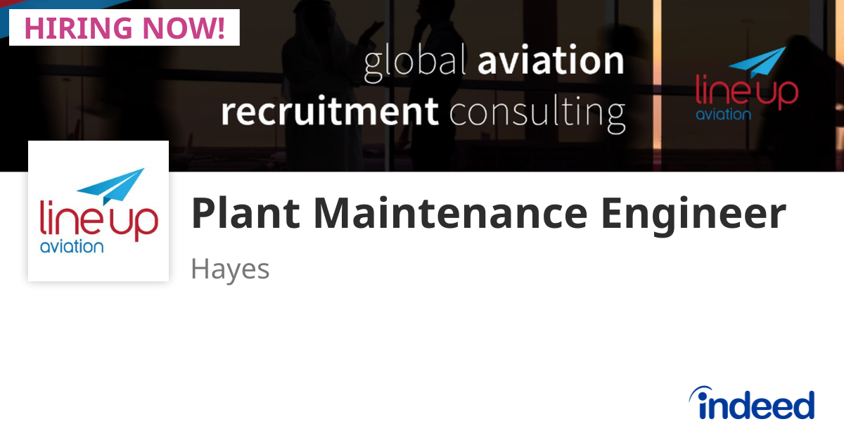 Plant Maintenance Engineer - Hayes - Indeed.com