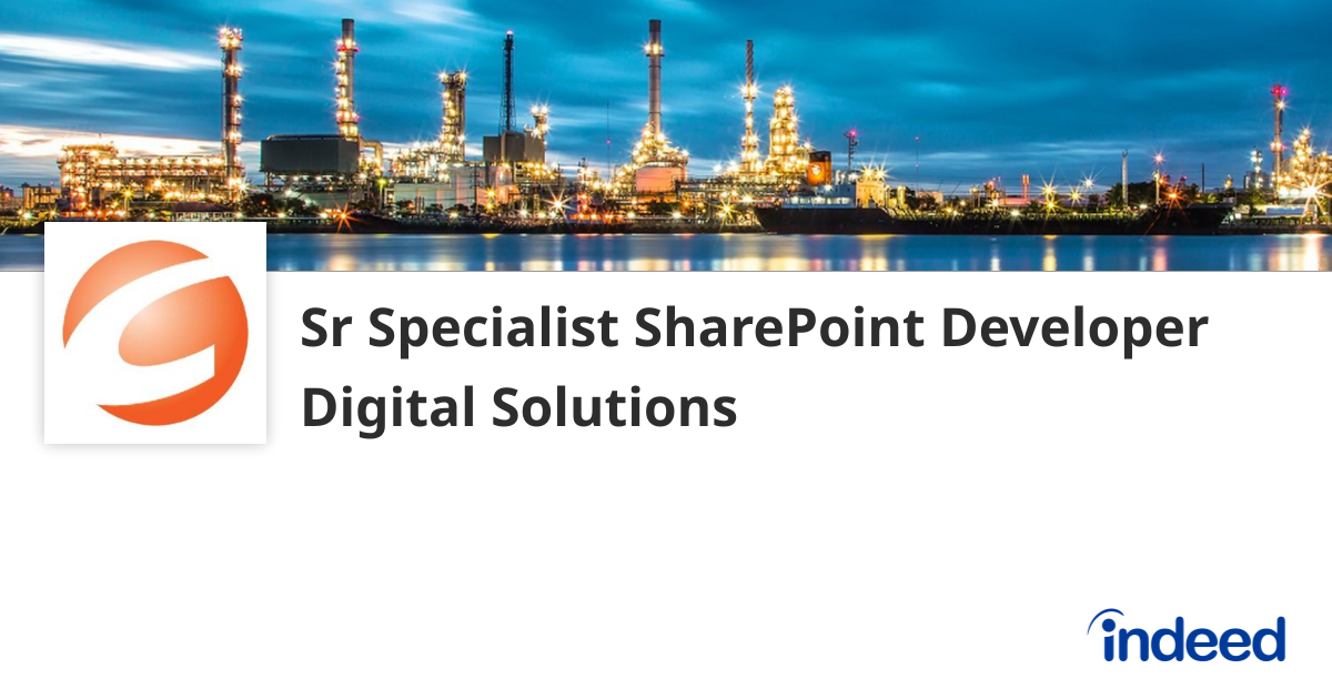 Sr Specialist SharePoint Developer Digital Solutions - Hyderabad, Telangana - Indeed.com