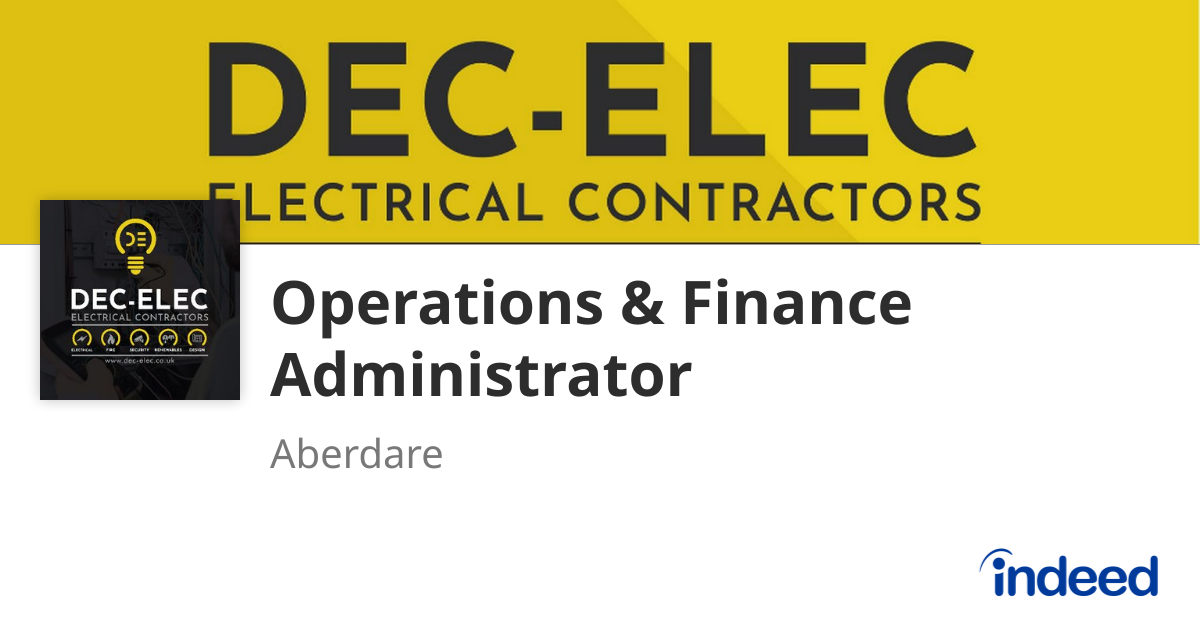 Operations & Finance Administrator - Aberdare CF44 - Indeed.com