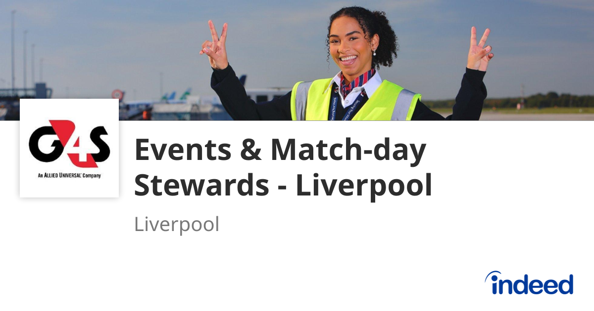 Events & Match-day Stewards - Liverpool - Liverpool - Indeed.com