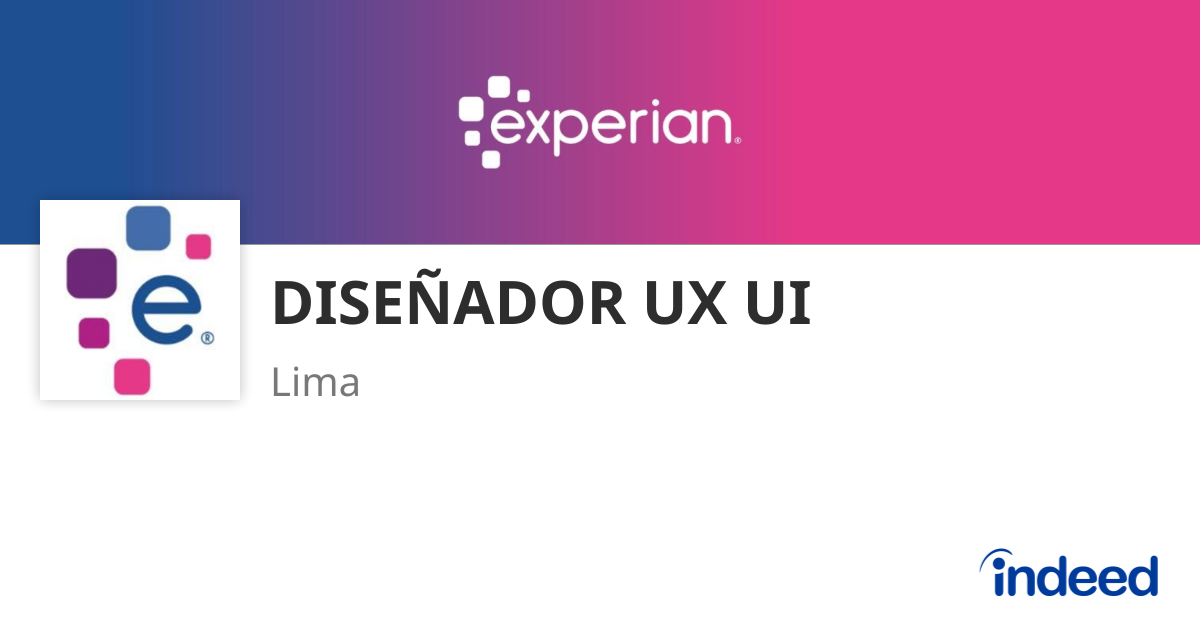 DISEÑADOR UX UI - Lima, Lima - Indeed.com