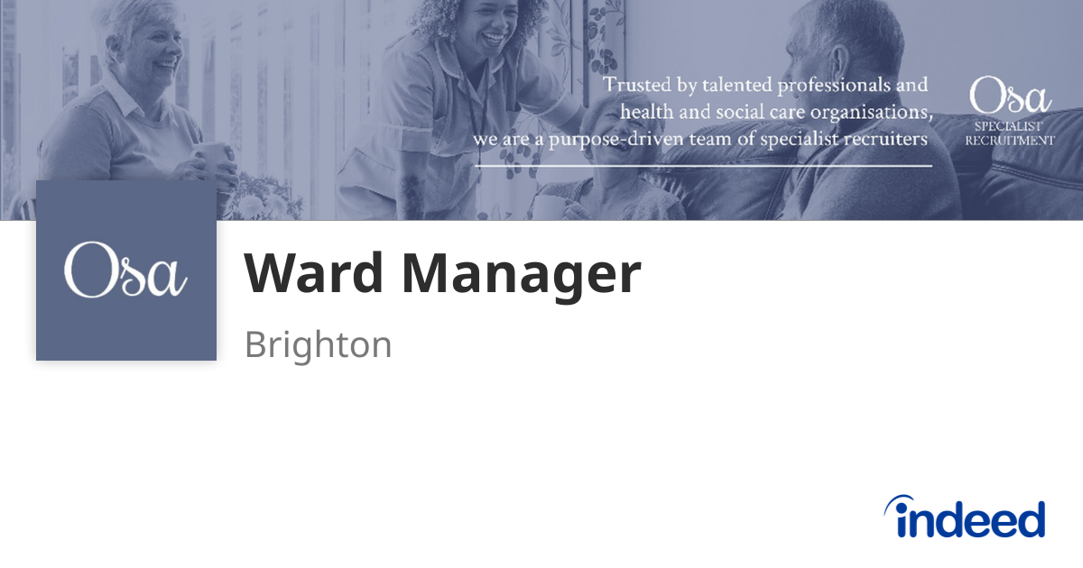 Ward Manager - Brighton - Indeed.com