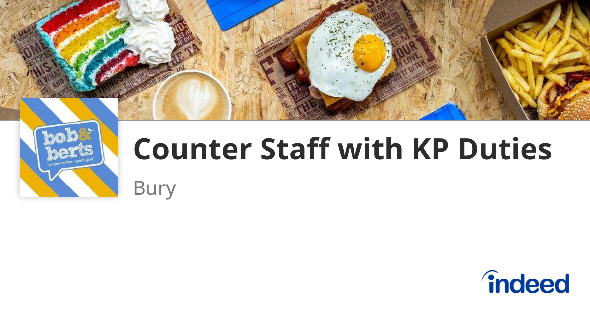 Counter Staff with KP Duties - Bury BL9 0PN - Indeed.com