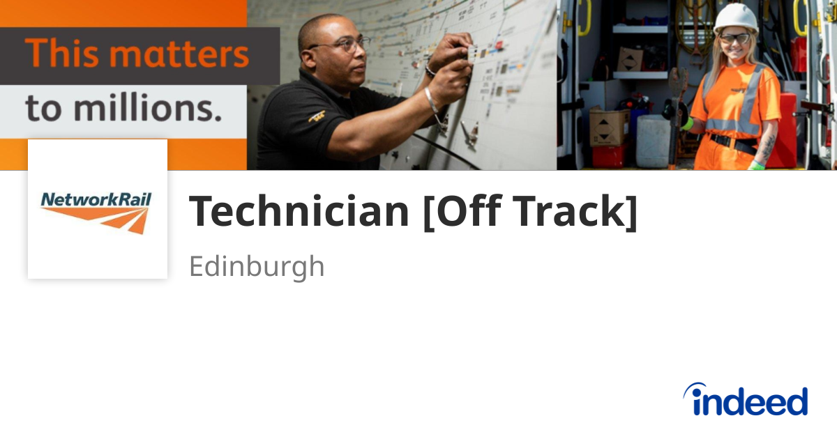 Technician [Off Track] - Edinburgh EH12 9EB - Indeed.com