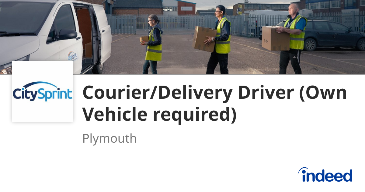 Courier/Delivery Driver (Own Vehicle required) - Plymouth - Indeed.com