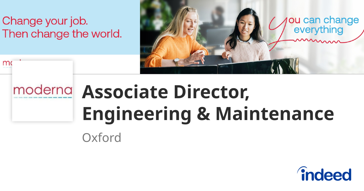 Associate Director, Engineering & Maintenance - Oxford - Indeed.com
