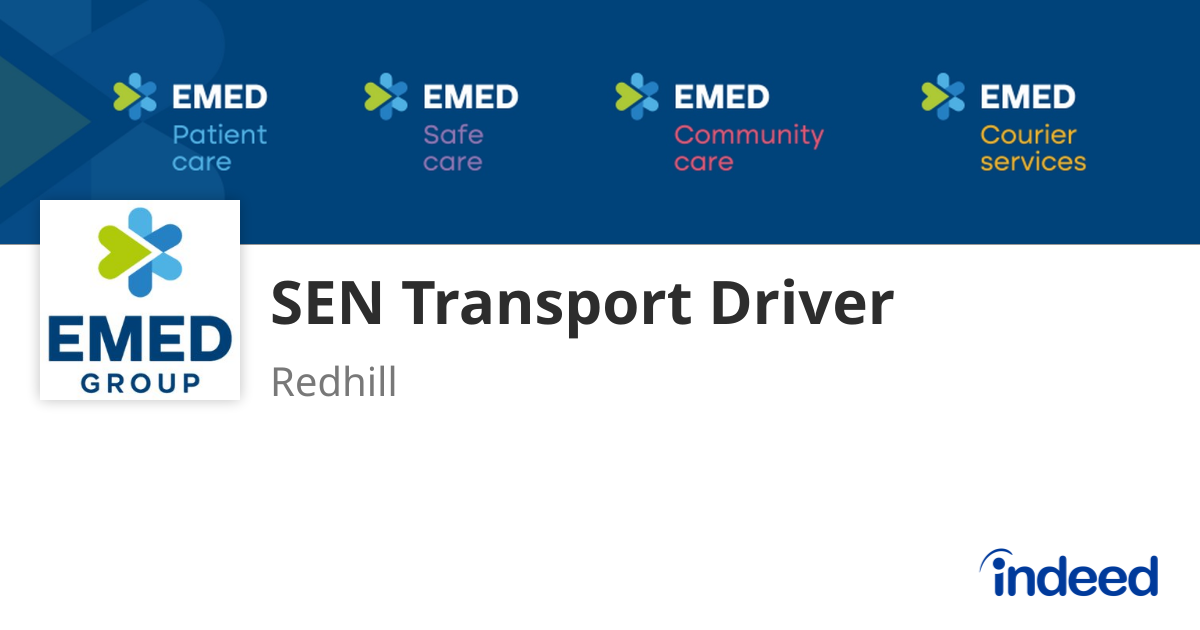 SEN Transport Driver - Redhill RH1 5YP - Indeed.com