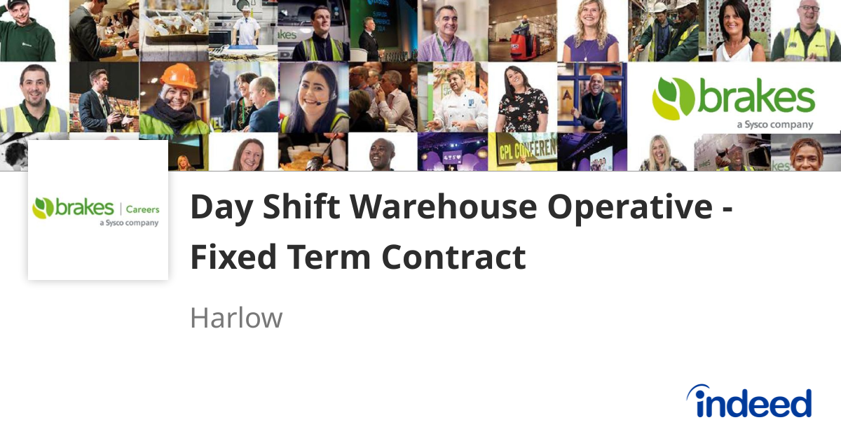 Day Shift Warehouse Operative - Fixed Term Contract - Harlow - Indeed.com