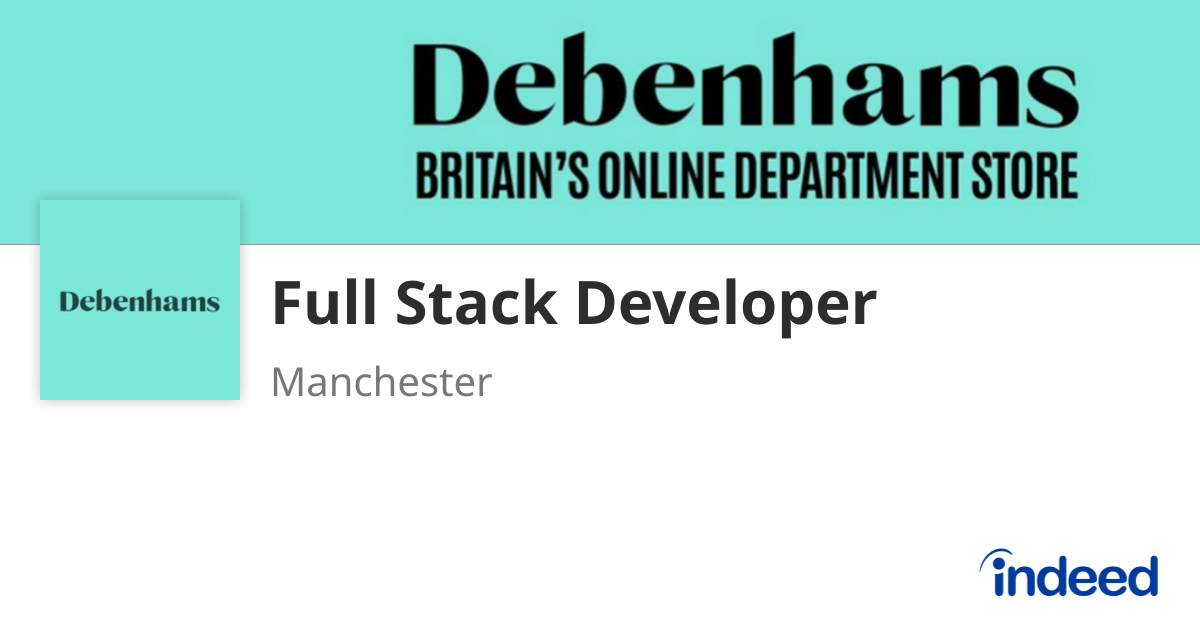Full Stack Developer - Manchester - Indeed.com
