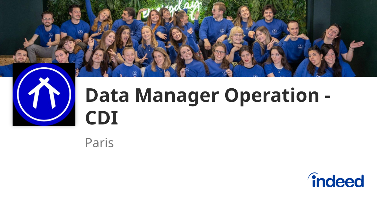 Data Manager Operation - CDI - 75010 Paris - Indeed.com