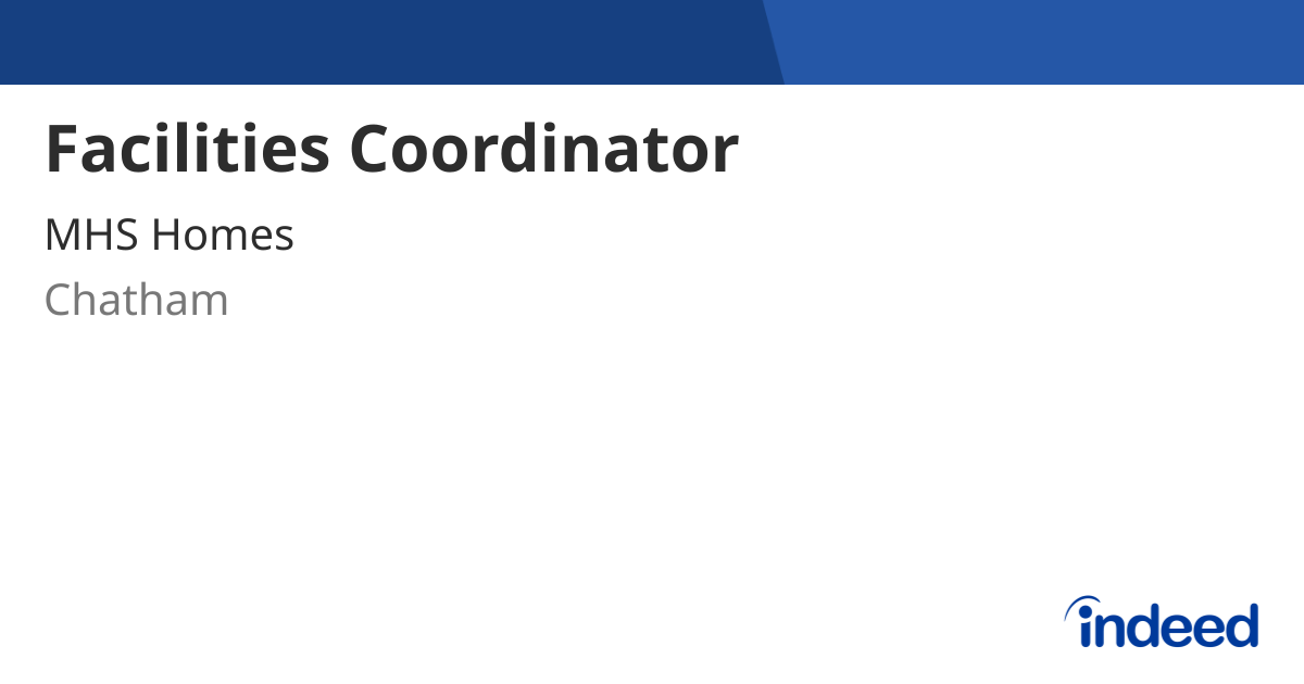 Facilities Coordinator - Chatham ME4 4LL - Indeed.com