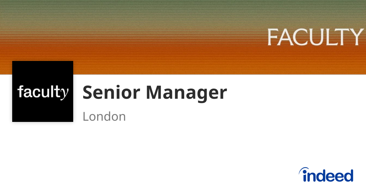 Senior Manager - London - Indeed.com