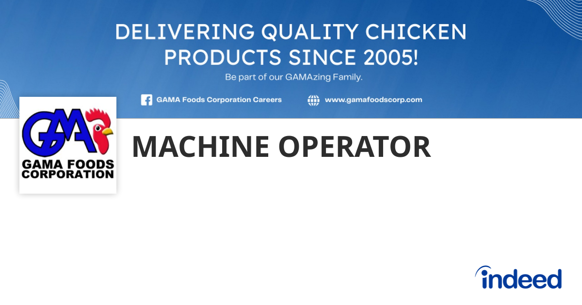 MACHINE OPERATOR - Bukidnon - Indeed.com
