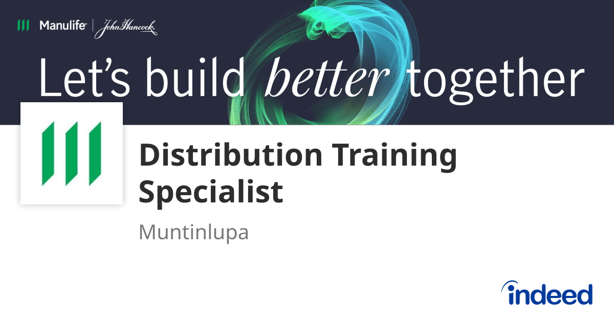 Distribution Training Specialist - Muntinlupa - Indeed.com