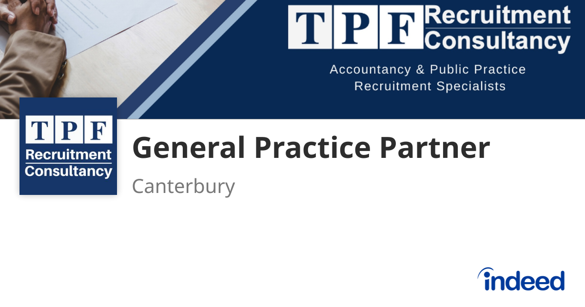 General Practice Partner - Canterbury CT1 - Indeed.com