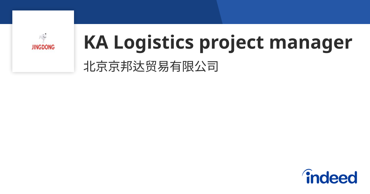 KA Logistics project manager - المملكة العربية السعودية - Indeed.com