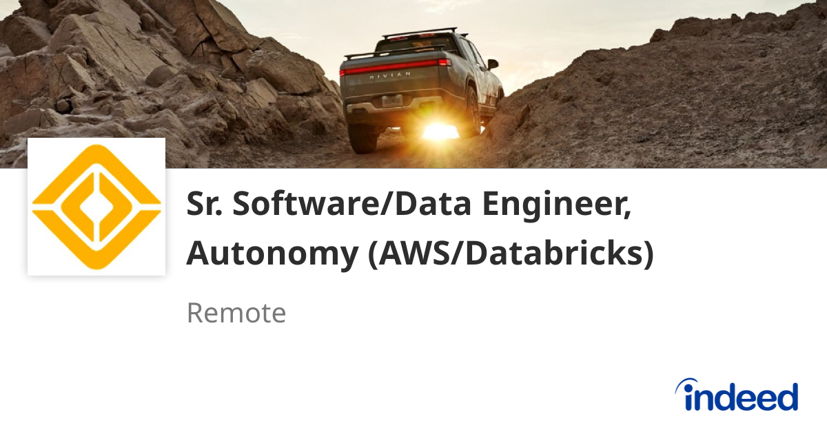 Sr. Software/Data Engineer, Autonomy (Databricks/Pipelines) - London - Indeed.com