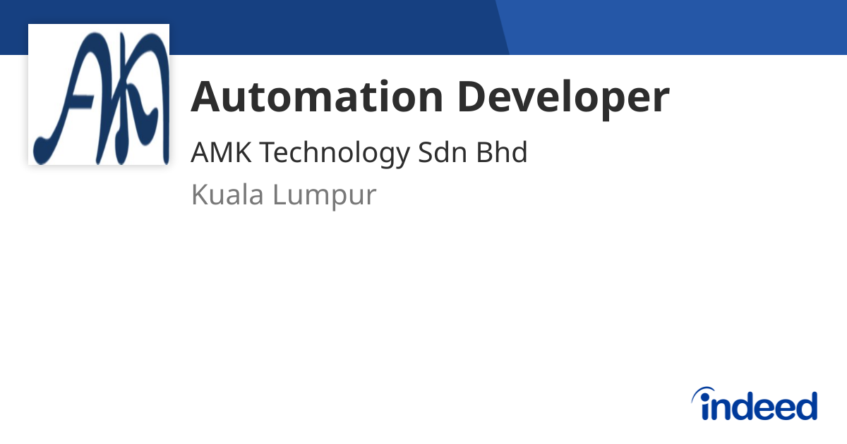 Automation Developer - Kuala Lumpur - Indeed.com