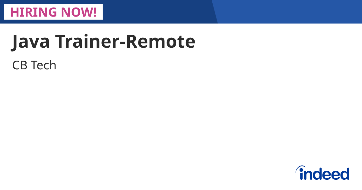 Java Trainer-Remote - Kochi, Kerala - Indeed.com