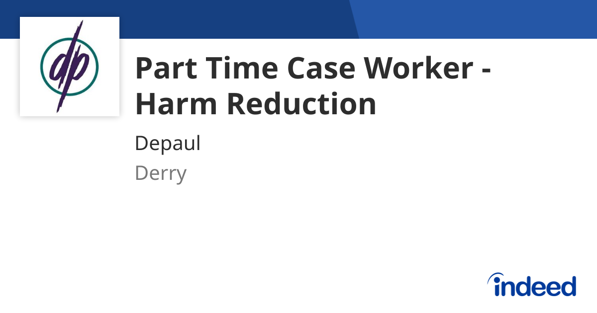 Part Time Case Worker - Harm Reduction - Derry BT48 - Indeed.com