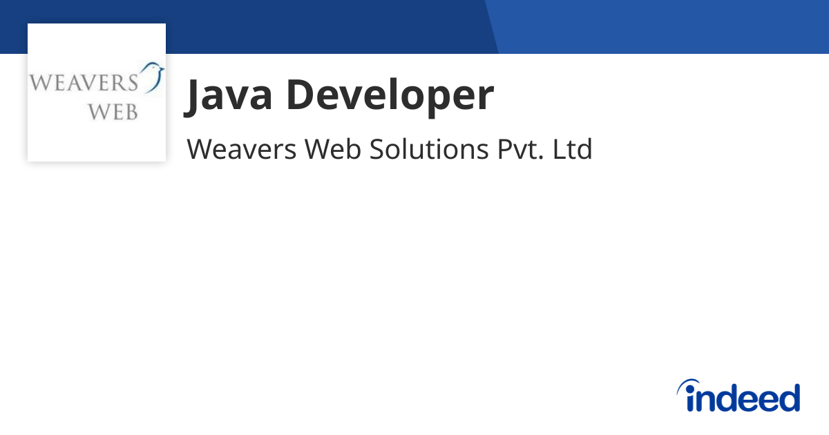 Java Developer - New Town, Kolkata, West Bengal - Indeed.com