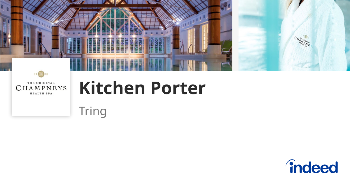 Kitchen Porter - Tring HP23 6HX - Indeed.com