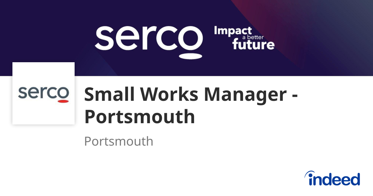 Small Works Manager - Portsmouth - Portsmouth PO1 - Indeed.com