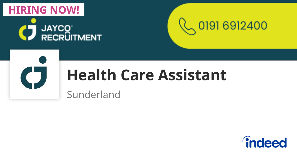 Health Care Assistant - Sunderland - Indeed.com