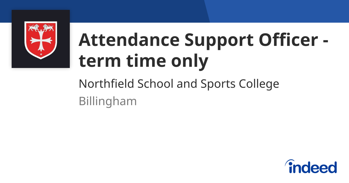 Attendance Support Officer - term time only - Billingham - Indeed.com
