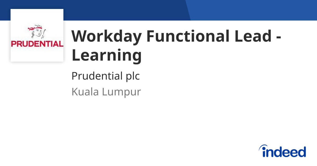 Workday Functional Lead - Learning - Kuala Lumpur - Indeed.com