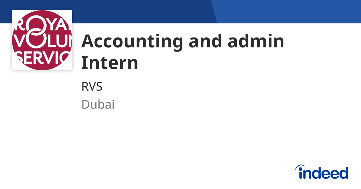 Accounting and admin Intern - Dubai - Indeed.com